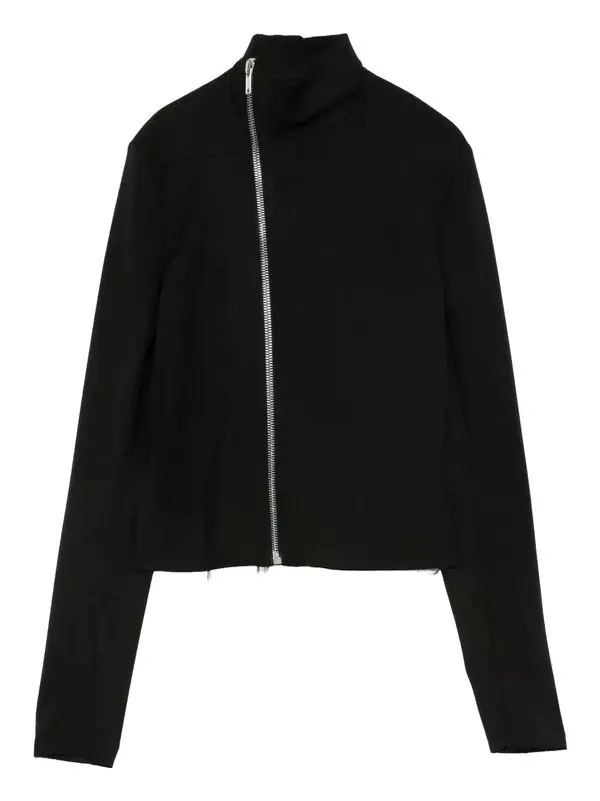 Rick Owens High-neck Jacket - Black