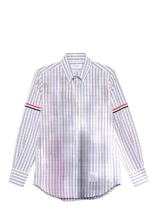 Thom Browne Checked Shirt - Grey