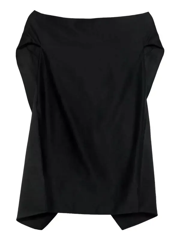 THE ROW Wide-neck Blouse - Black