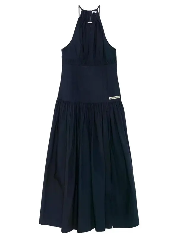Patrizia Pepe Poplin Maxi Dress - Blue