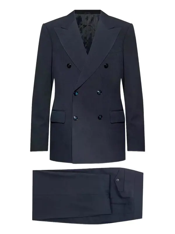 Giorgio Armani Double-breasted Suit - Blue