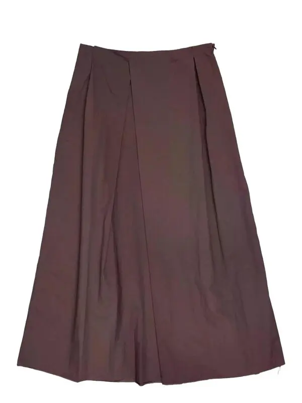 CAMIEL FORTGENS Pleated Midi Skirt - Brown