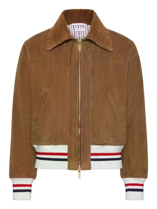 Thom Browne Corduroy Zip-up Jacket - Brown