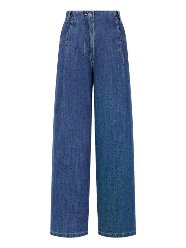 STUDIO TOMBOY Wide-leg Denim Trousers - Blue