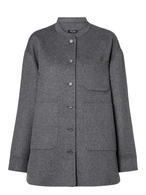 Max Mara Costanza Virgin Wool Jacket - Grey