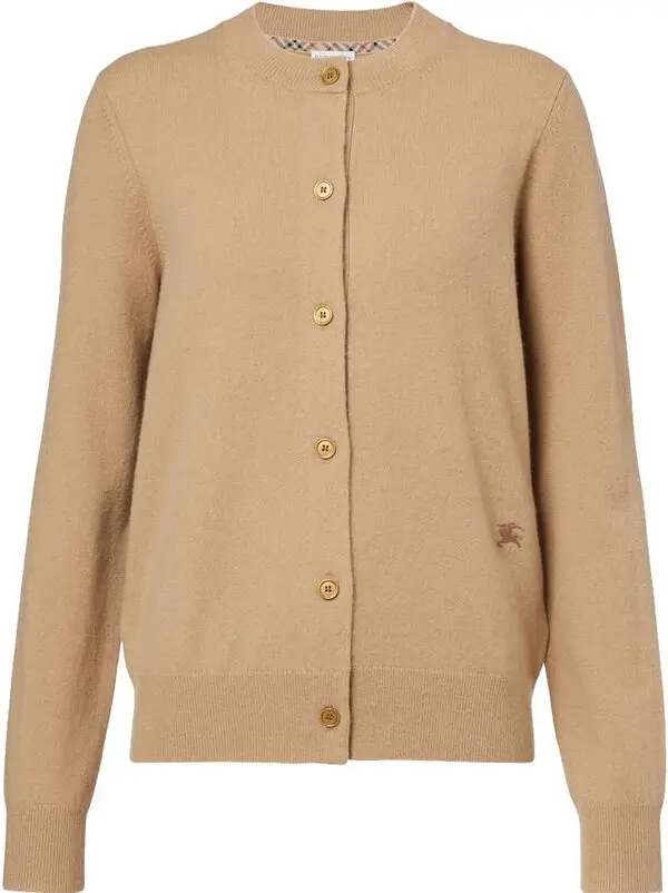 Burberry Cashmere-blend Cardigan - Brown