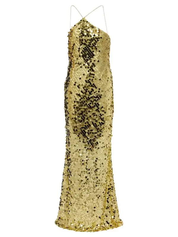 THE SEI Sequined Gown - Gold