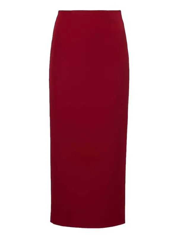 Roland Mouret Crêpe Pencil Skirt - Red