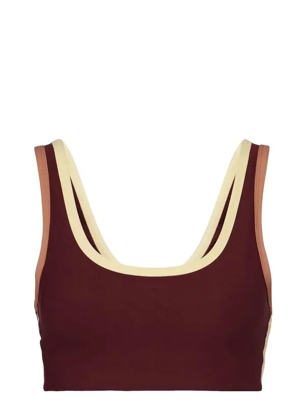 The Upside Trail Sports Bra - Burgundy