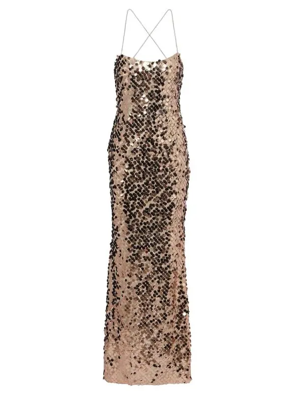 THE SEI Sequined Gown - Beige
