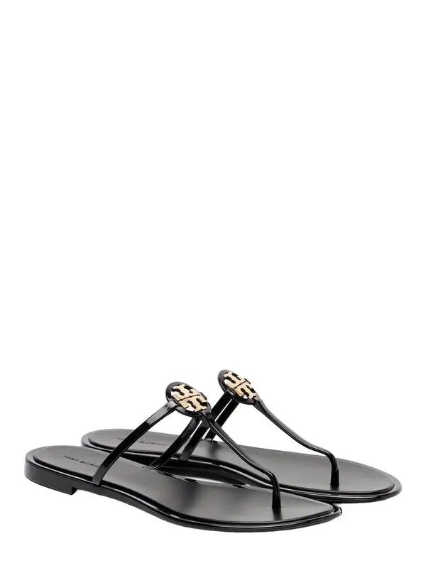 Tory Burch Embellished Thong Sandals - Black
