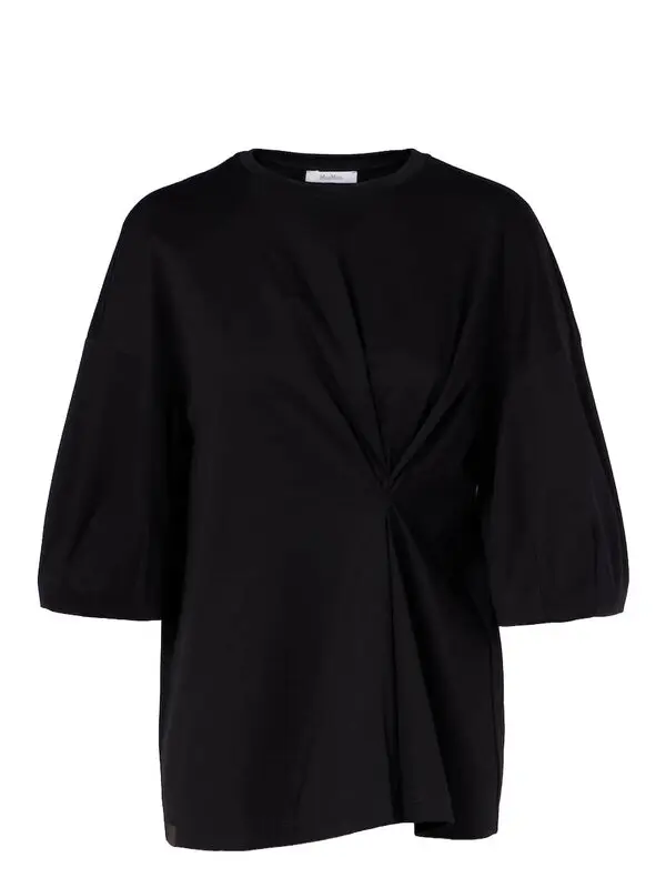 Max Mara Gioco Cotton Top - Black
