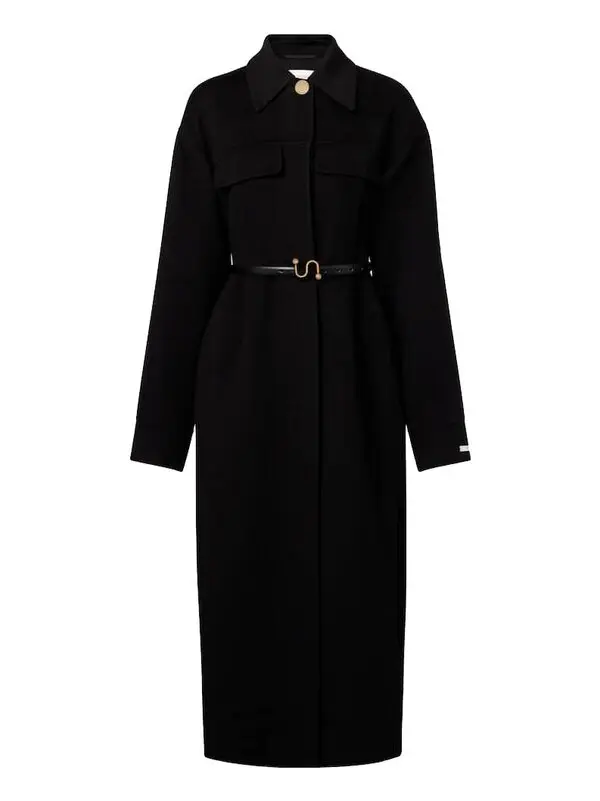 Sportmax Olio Virgin Wool Coat - Black