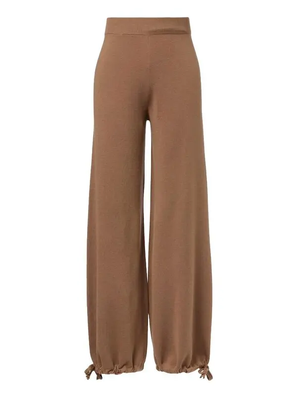 Max Mara Wool Wide-leg Pants - Brown