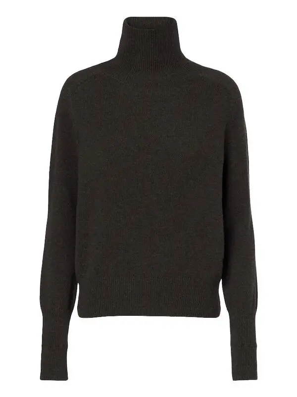 Victoria Beckham Wool Turtleneck Sweater - Green