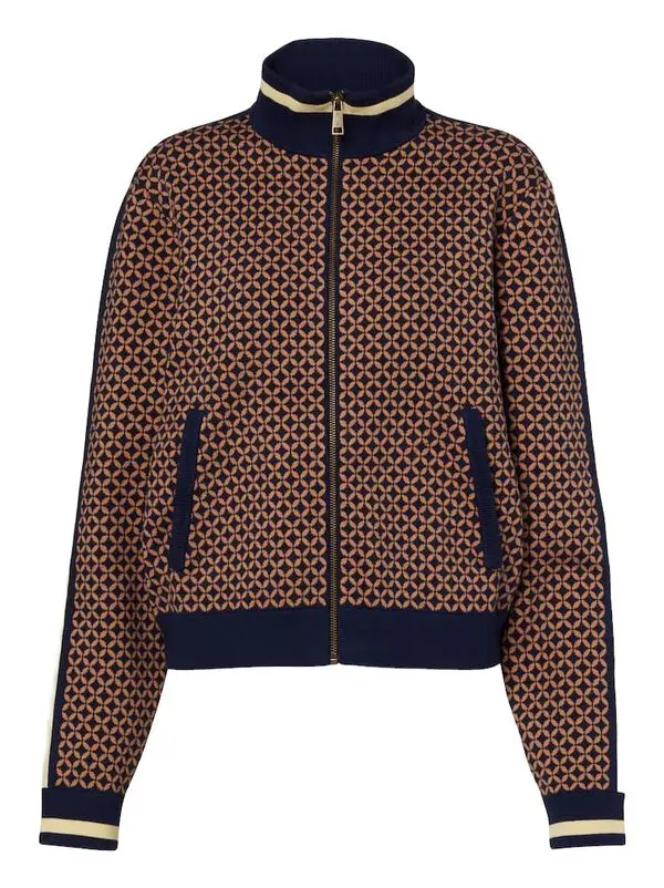 The Upside Crossroad Cotton-blend Bomber Jacket - Multicoloured