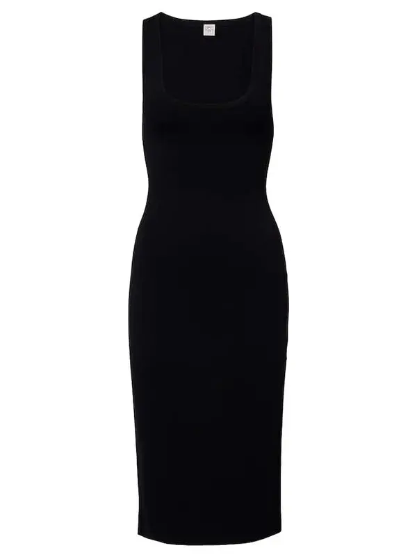 TOTÊME Jersey Midi Dress - Black