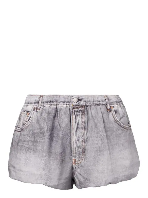 Acne Studios Trompe L'oeil Cotton Shorts - Grey