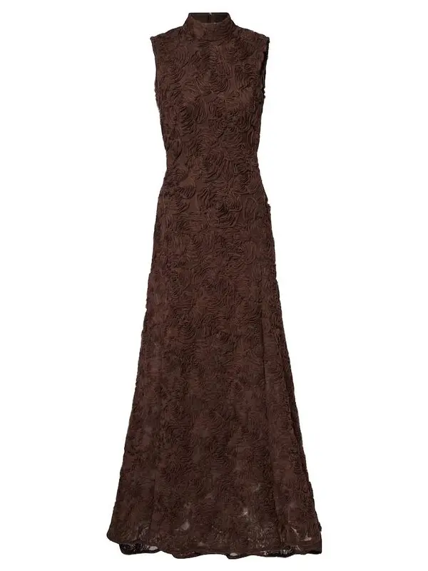 Remain Birger Christensen Crêpe Maxi Dress - Brown