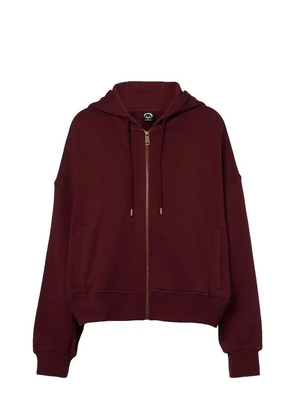 The Upside Ryder Cotton Jersey Hoodie - Burgundy