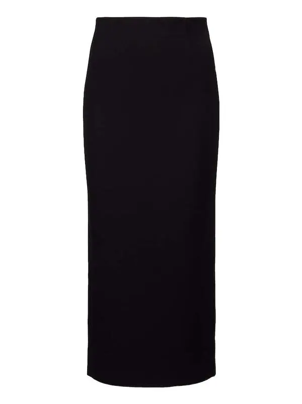 Roland Mouret Pencil Crêpe Midi Skirt - Black
