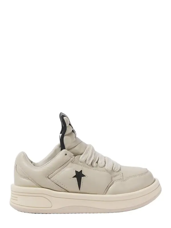 Rick Owens X Converse Turbowpn Leather Sneakers - Grey