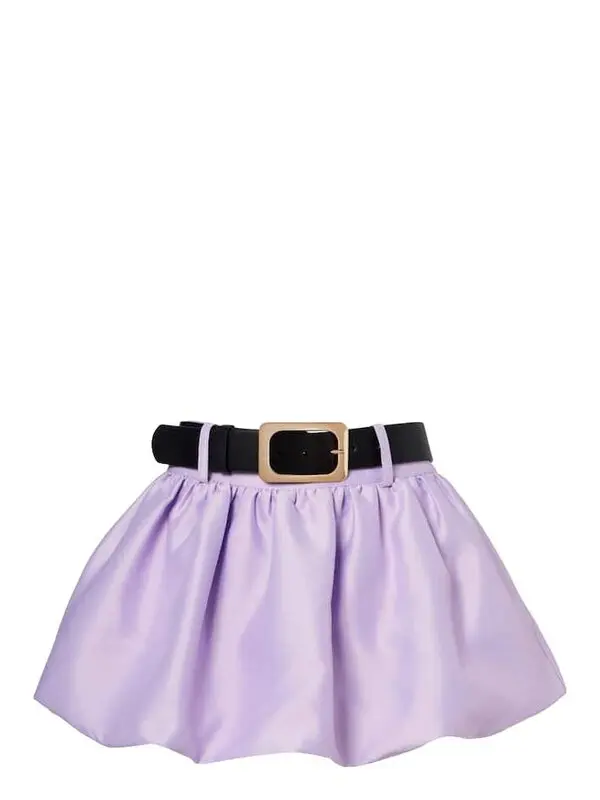 SELF-PORTRAIT Taffeta Skort - Purple
