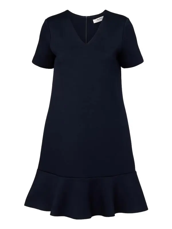 Max Mara Veloce Jersey Minidress - Blue