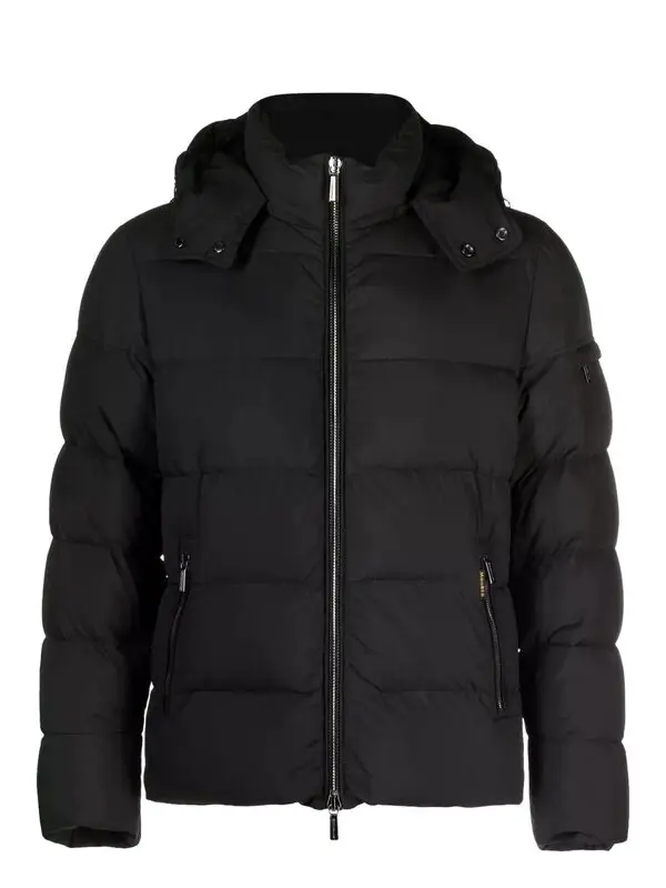 MOORER Long Sleeve Padded Jacket - Black