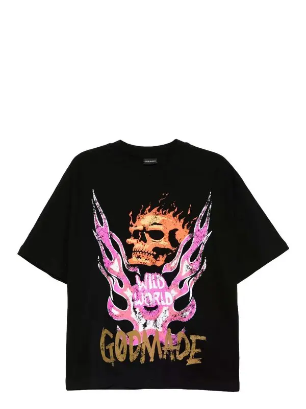 GODMADE Gm Wild World Tour T-shirt - Black