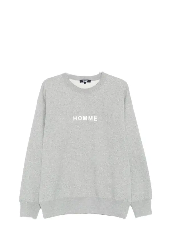 Comme Des Garçons Crew-neck Cotton Sweatshirt - Grey