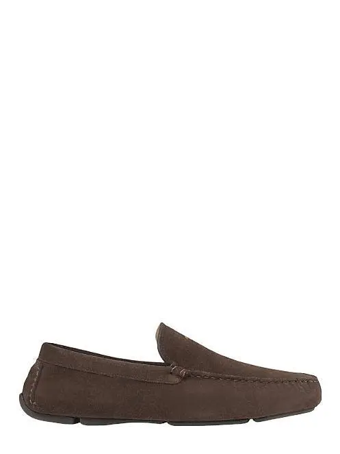 JIMMY CHOO Stanly Driver Suede Loafers - Mocha