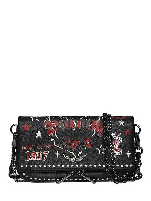 Zadig&Voltaire Rocky Punk Nano Leather Clutch - Black