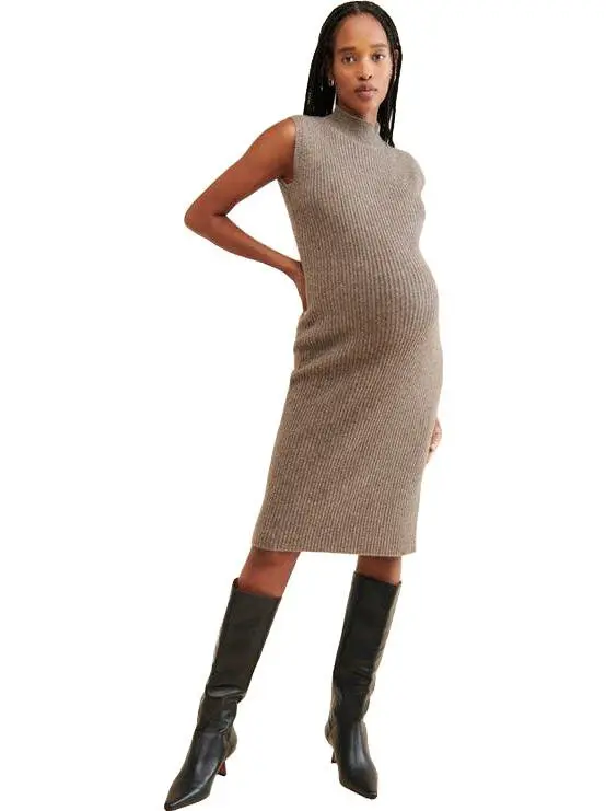 EMILIA GEORGE Alexandra Knit Dress - Camel