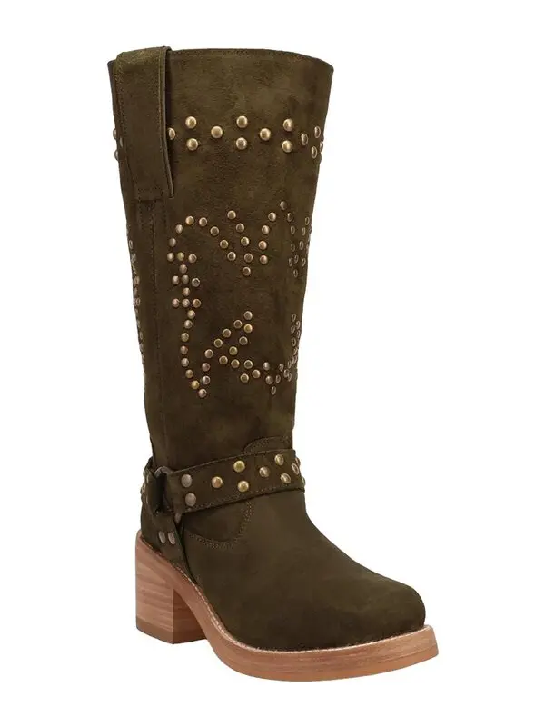 DINGO Troubadour Platform Boot - Olive