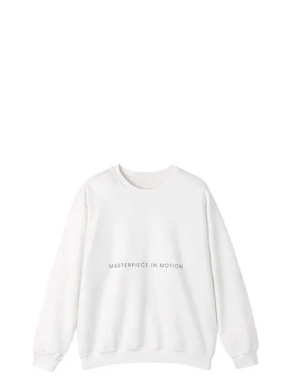 AKALIA Cotton Crewneck Sweatshirt - White