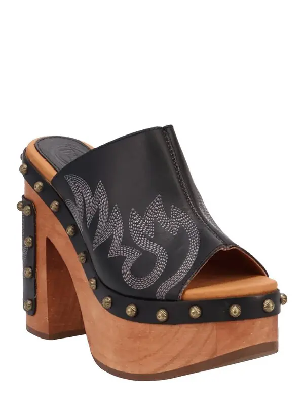 DINGO Free Spirit Platform Slide Sandal - Black