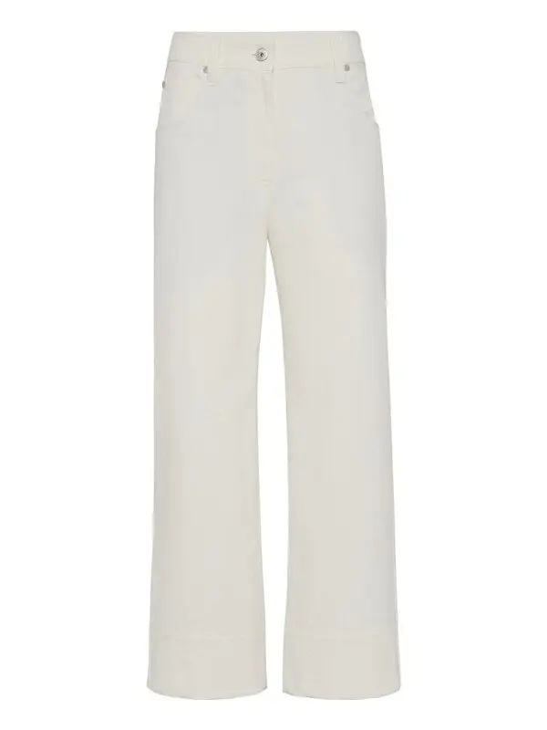Brunello Cucinelli Square Chino Trousers - Panama