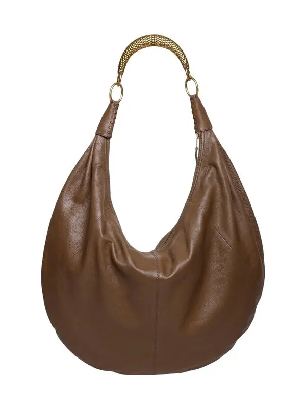 Walter Baker Jane Large Leather Hobo Bag - Cedar