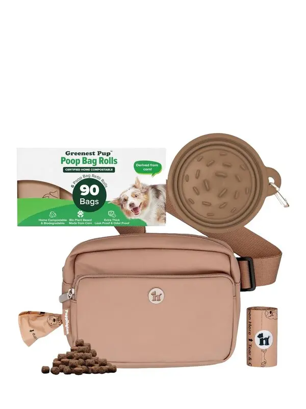 PUPPINGTON 3-in-1 Dog Walk Kit - Latte Beige