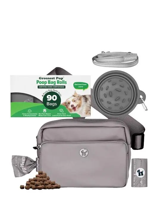 PUPPINGTON 3-in-1 Dog Walk Kit - Charcoal Gray