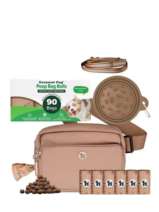 PUPPINGTON 3-in-1 Dog Walk Kit - Latte Beige