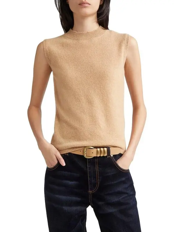 Eleventy Cashmere Sweater Vest - 04nn Camel