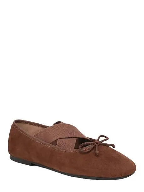 Sam Edelman Arya Ballerina Flat - Dark Terra Toffee
