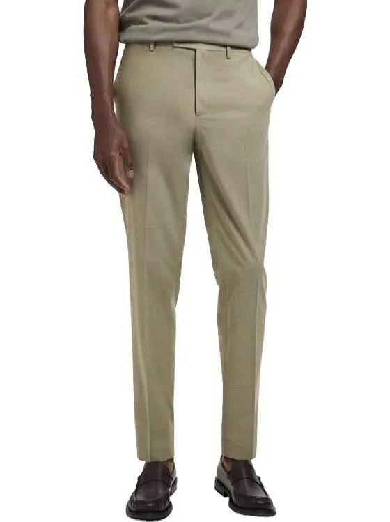 Mango Milan Slim Fit Suit Pants - Green