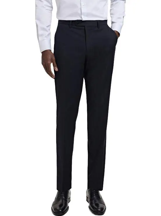 Mango Milan Slim Fit Suit Pants - Navy