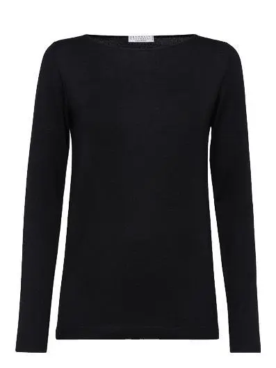 Brunello Cucinelli Metallic Thread Sweater - Black
