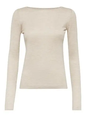 Brunello Cucinelli Metallic Thread Sweater - Desert