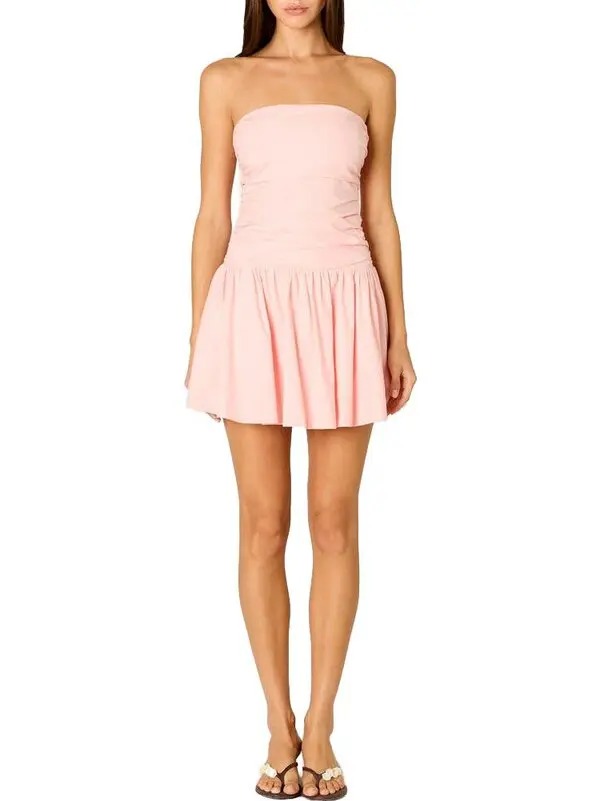 NIA Strapless Mini Dress - Blush