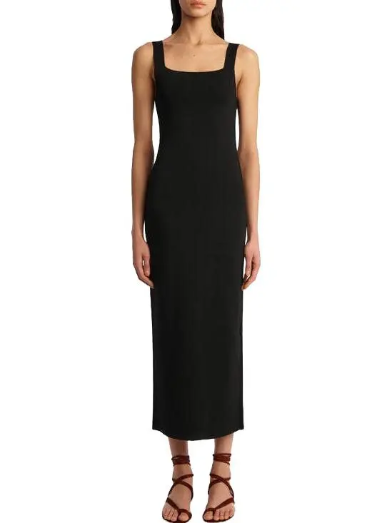 Khaite Dixi Fitted Knit Dress - Black